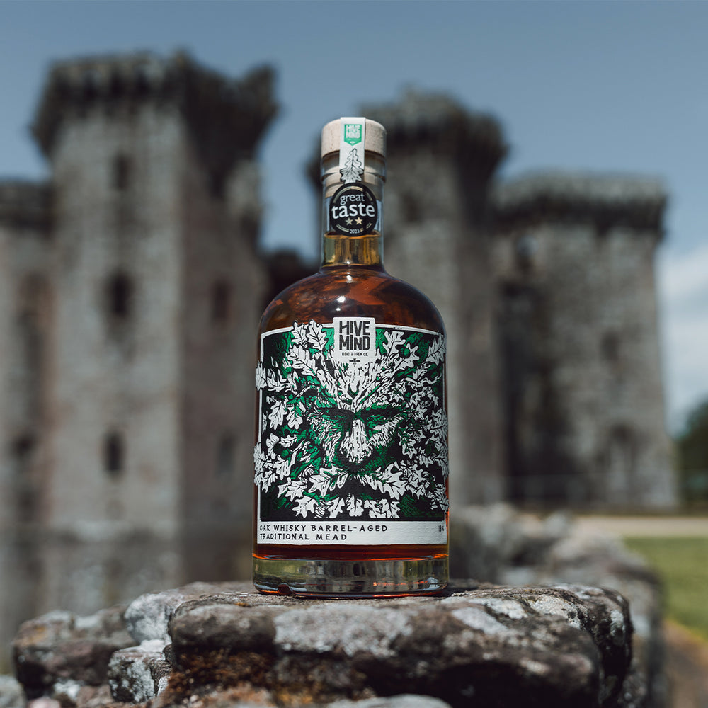 Oak Whiskey Barrel Aged Traditional Mead | Hive Mind Mead